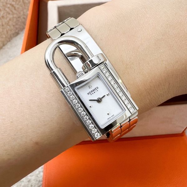 Save 50% off retail????Hermes Mini Model Kelly Watch in Stainless Steel ...