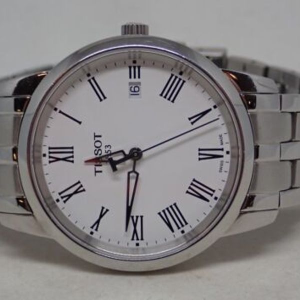 Tissot Classic Dream 1853 White Dial Stainless Steel Swiss Mens Watch ...