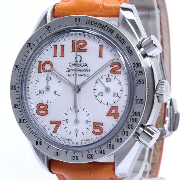 [Used] Omega Speedmaster Chronograph Ladies Watch Automatic SS White ...