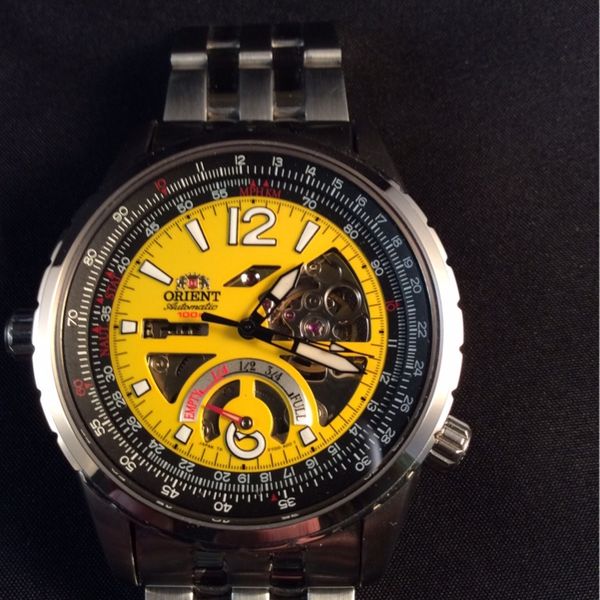 FS: Orient skeleton yellow automatic | WatchCharts Marketplace