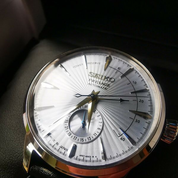 Seiko Presage SSA343J1 Cocktail Time Power Reserve Date Automatic Watch ...