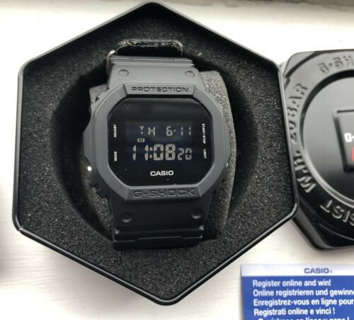 Casio G Shock Watch Blackout 3229 Series Ref DW-5600BBN-1ER | WatchCharts