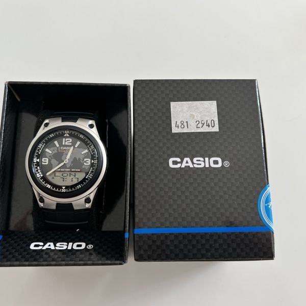 Casio AW-80 Men's Quartz Watch- New- Retro Black Dial Analogue ...