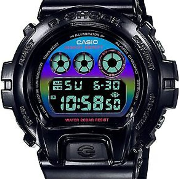 CASIO G-SHOCK DW-6900RGB-1JF Virtual Rainbow Gamer RGB Limited Men's ...