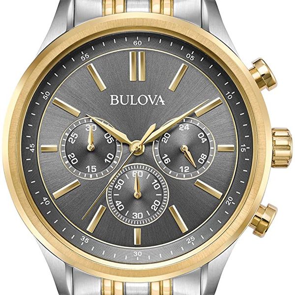 Bulova Chronograph Two-Tone Mens Watch 98A215 | WatchCharts Marketplace