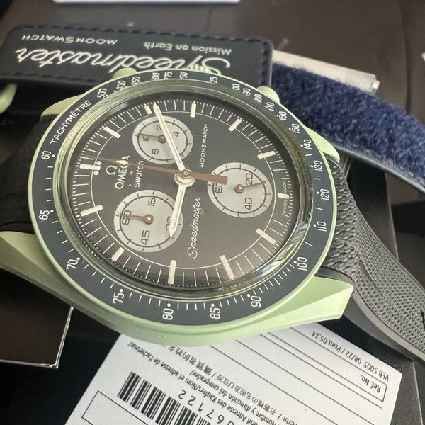Omega X Swatch Speedmaster Bioceramic Moonswatch Mission To Earth Watch ...