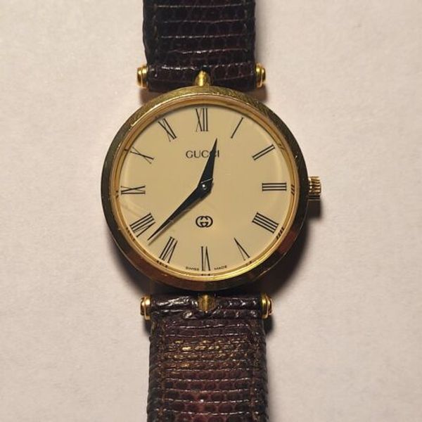 Vintage Gucci Men's Watch 2000M Sherry Line Gold Filled Swiss Quartz ...