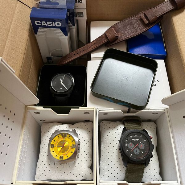 Diesel/Esprit/Casio/Fossil Watch Spare Parts & Boxes Lot | WatchCharts ...