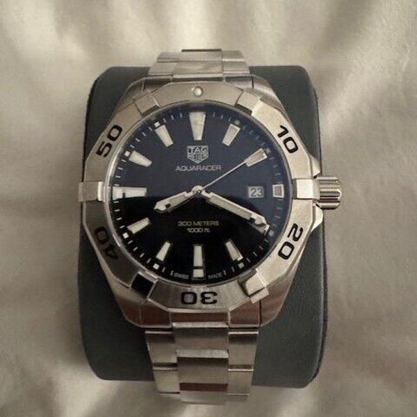TAG Heuer Aquaracer Black Men's Watch - WBD1110.BA0928 Steel 41mm ...