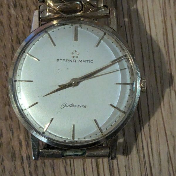 Stunning Centenaire Eterna-Matic Vintage Gents C1960s Dress Watch 9kt ...
