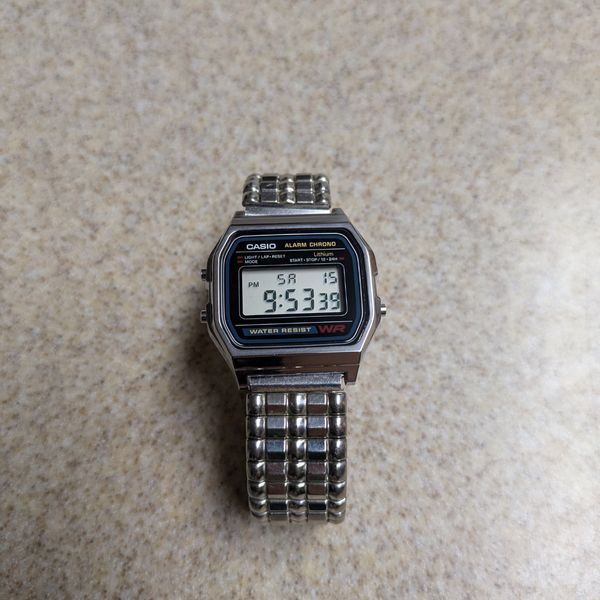 Casio A158W Digital Watch Alarm Chronograph Retro Style New Battery! | WatchCharts Marketplace