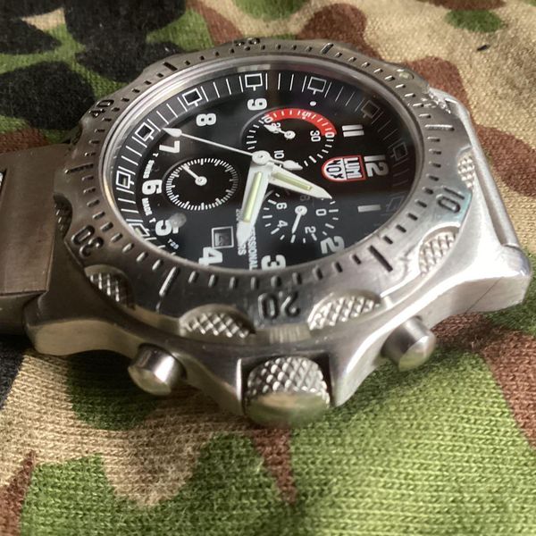 Luminox US Marine Corps Black Dial Watch Rubber Strap No Card Box May ...