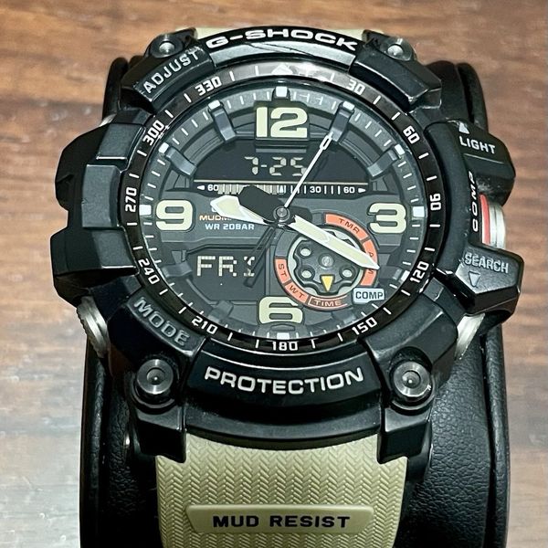 Casio GG-1000-1A5 G-Shock Mudmaster Twin Sensor Watch. Beige ...