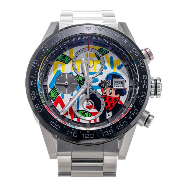 TAG Heuer Alec Monopoly Carrera Automatic Chronograph Watch CAR201AA ...