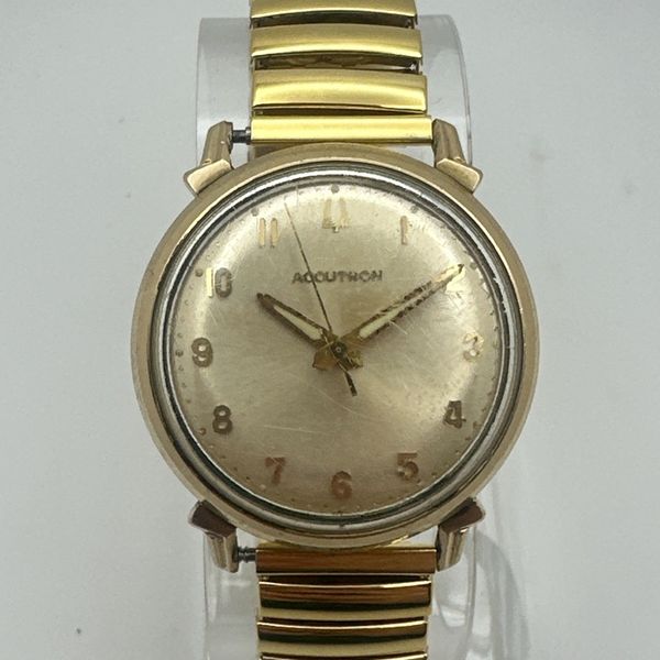 Vintage Bulova Accutron M6 1966 10k Gold Filled Mens Wrist Watch ...