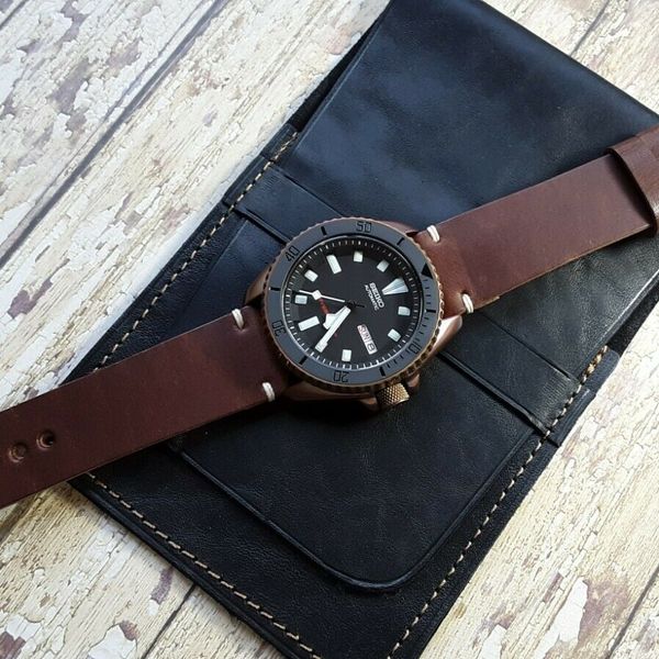Pelagos Bronze homage watch, Seiko mod, rare Skx173 dial, one of a kind ...