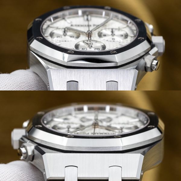 [WTS] [US] Audemars Piguet Royal Oak Chronograph Silver White Dial 41mm ...