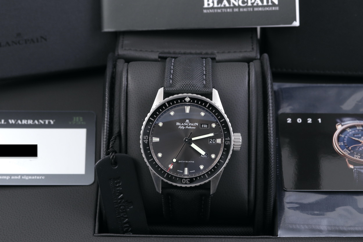 FS: 2021 Blancpain Fifty Fathoms Bathyscape Quantieme Annuel 5071 1110 B52A | WatchCharts