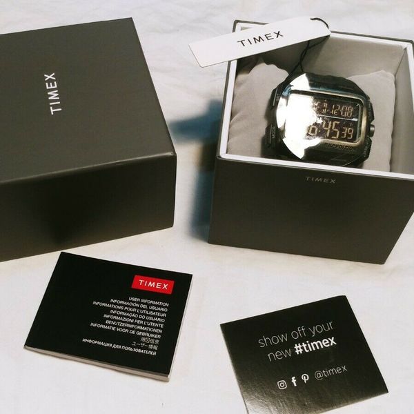 Timex Men's Expedition Grid Shock Chronograph Negative Display ...