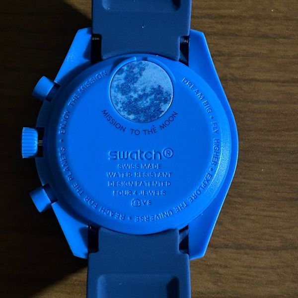 Mission To moon (superblue/moonphase) - Moonswatch - NEW SWATCH BATTERY ...