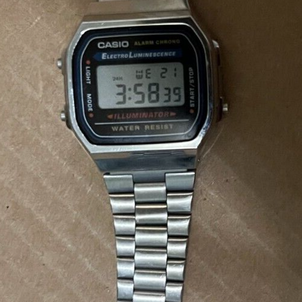 Casio A168 Silver Men's Watch - Digital | WatchCharts Marketplace