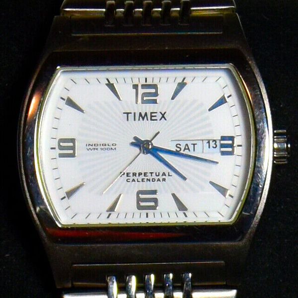 Timex Indiglow WR 100m perpetual calendar | WatchCharts Marketplace