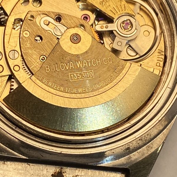 BULOVA Set-O-Matic Dual Day 17 Jewels Automatic Watch Cal 1353-10 N9 ...