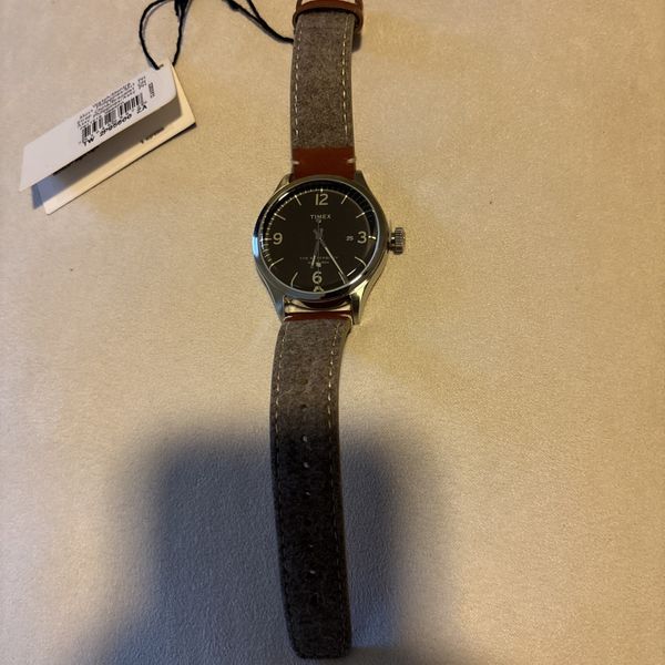Timex Waterbury Leather Strap Quartz Men's Watch TW2P95600 ...
