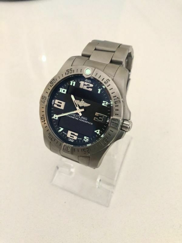Breitling Aerospace Evo E79363 Titanium Chronometer Watch 43 mm ...
