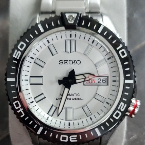 Sold: Seiko SKZ323 Stargate with black bezel mod | WatchCharts Marketplace
