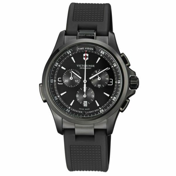 Victorinox Night Vision Chronograph 42 mm Men's Watch - Black | WatchCharts