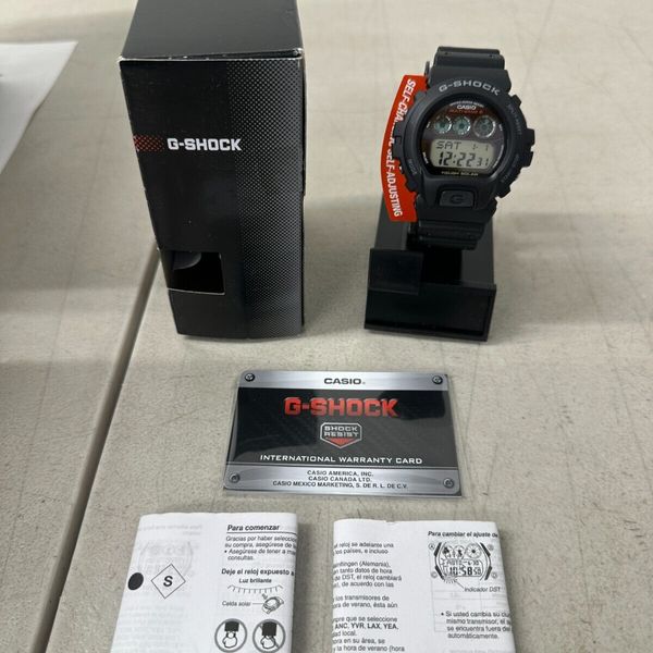 Casio G-Shock Men's Tough Solar Atomic Black Resin Band 50mm Watch ...