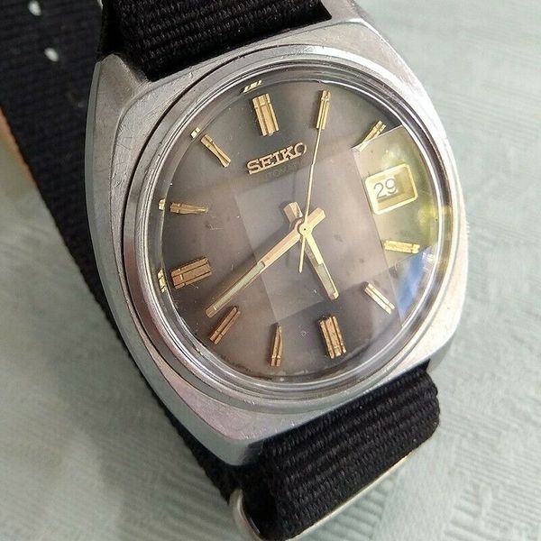 Seiko 7025-8030 vintage en perfecto funcionamiento, cristal facetado ...