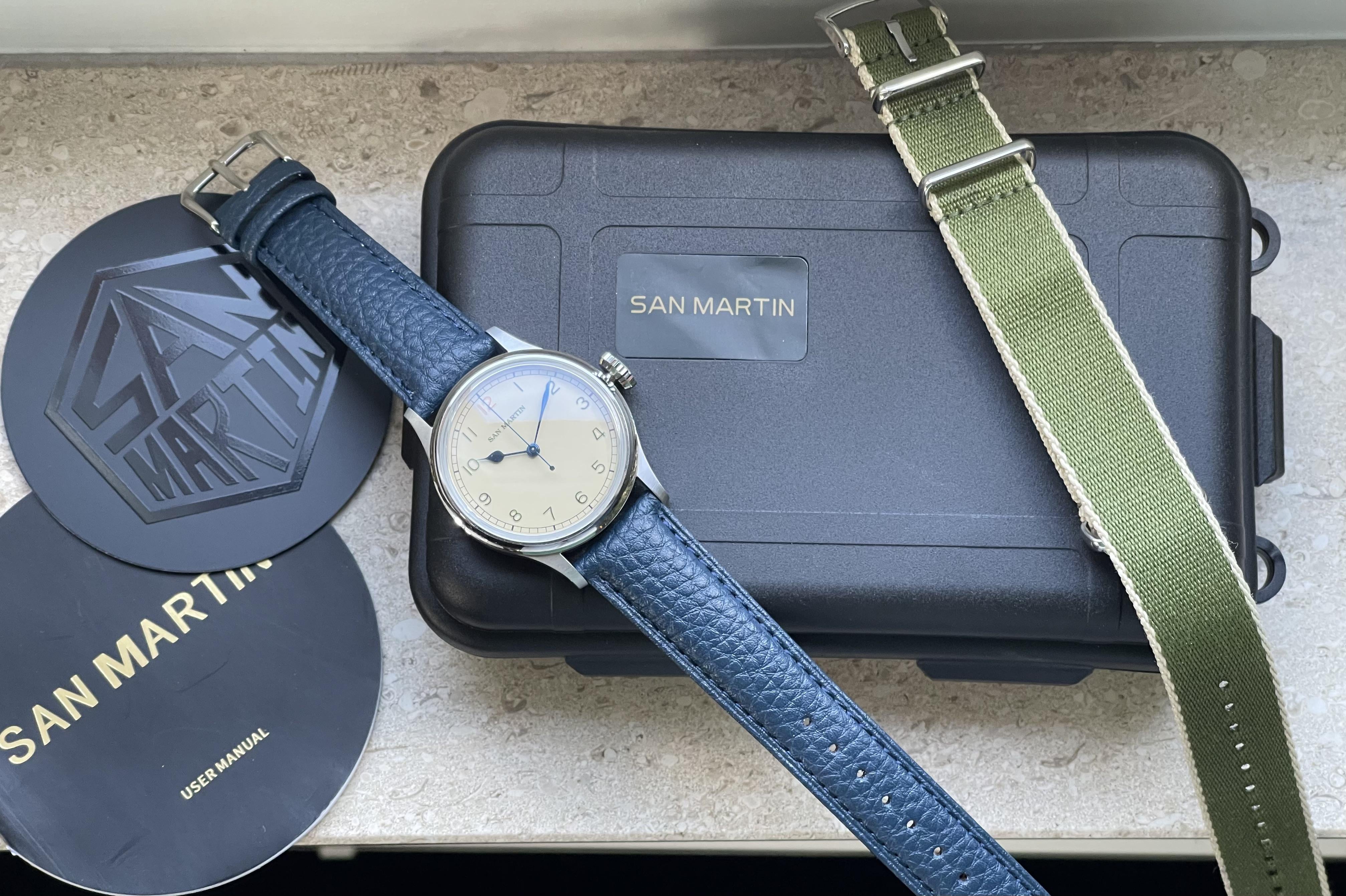 [WTS/WTT] San Martin vintage pilot watch Longines/Omega military steel ...