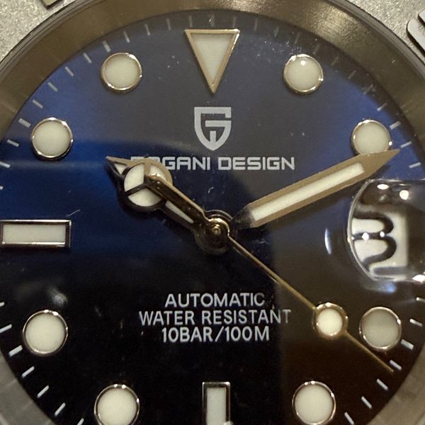 PAGANI DESIGN Men's 40mm Luxury Automatic Watch PD-1651 Water Resistant ...