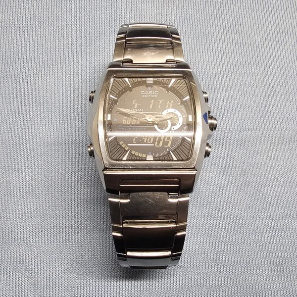 CASIO EDIFICE EFA-120 ANA-DIGI WORLD TIME CHRONO MEN'S WATCH NEW ...