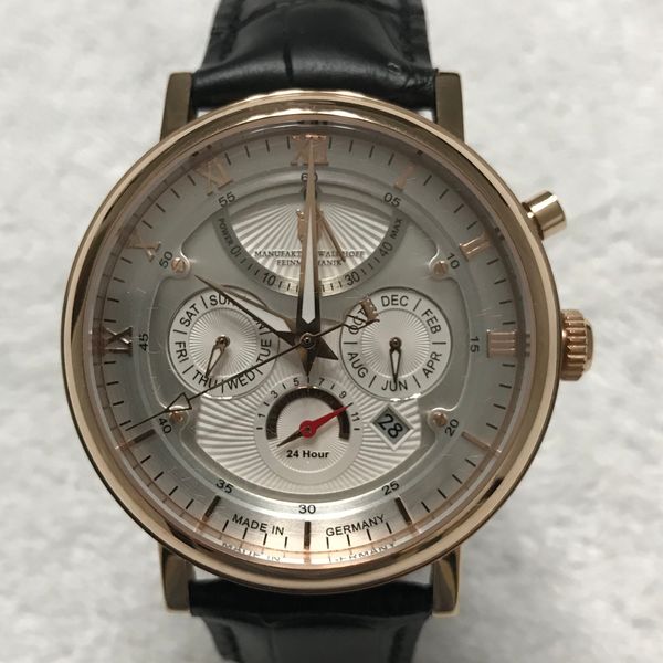 Waldhoff Rose Gold Color Multimatic Butterfly Clasp Miyota 9100 ...