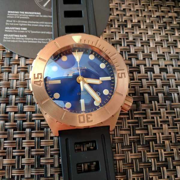 Armida A1 45mm Bronze blue dial | WatchCharts Marketplace