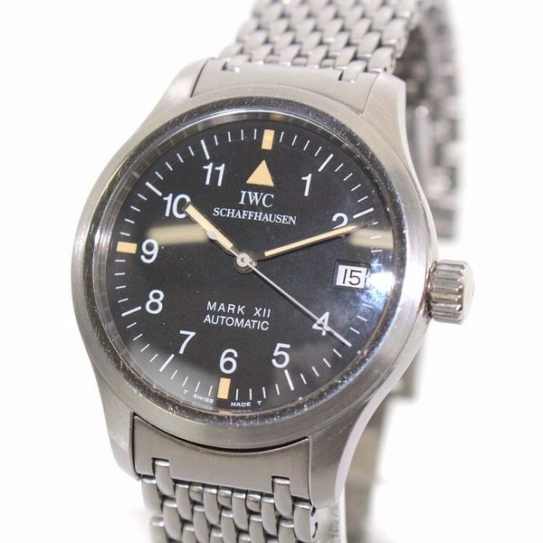 [Used] IWC MARK12 Mark 12 Watch Pilot Watch Automatic Black Dial Silver ...