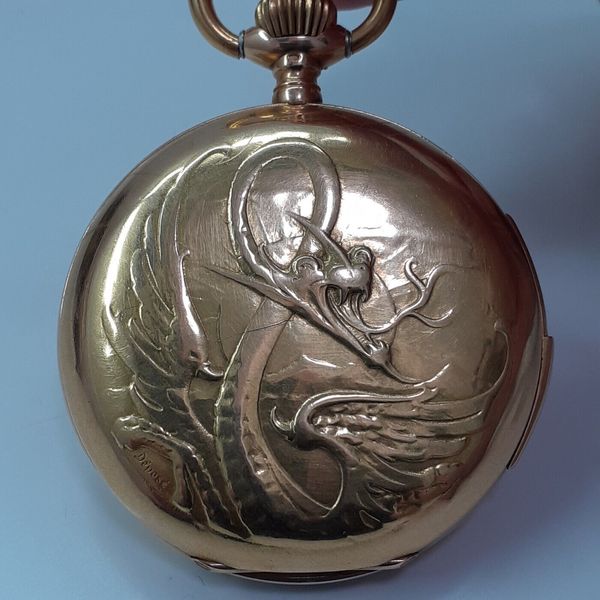 Very Rare Longines Pocket Watch 22 lignes 54 mm 18K Yellow Gold 127 ...