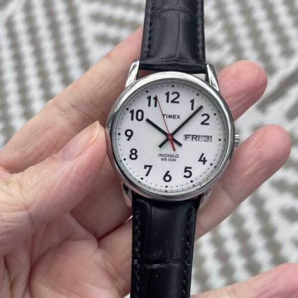 Timex Indiglo Wr 30m Mens Quartz Watch With Day Date PR | WatchCharts ...