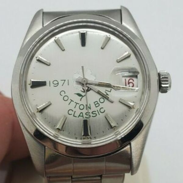 RARE Tudor 1971 Cotton Bowl Classic Watch | WatchCharts Marketplace