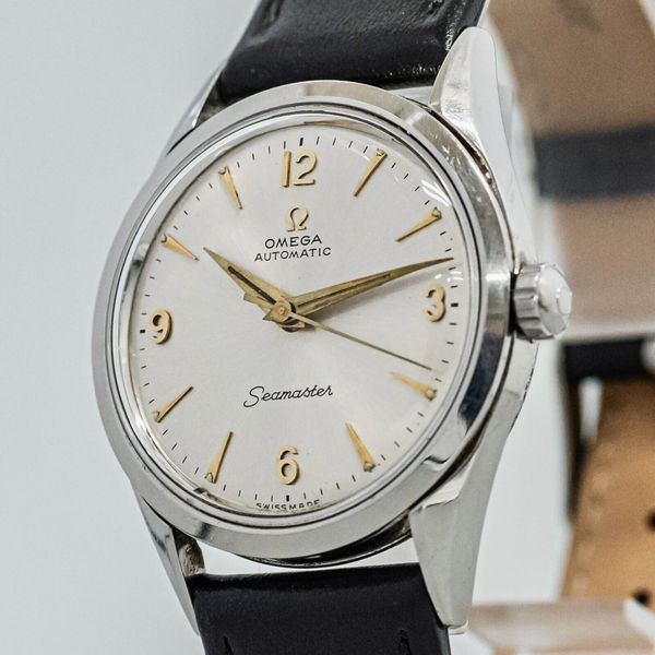 OH Serviced Vintage 1956 OMEGA Seamaster Cal.471 Automatic Arabic Dial ...