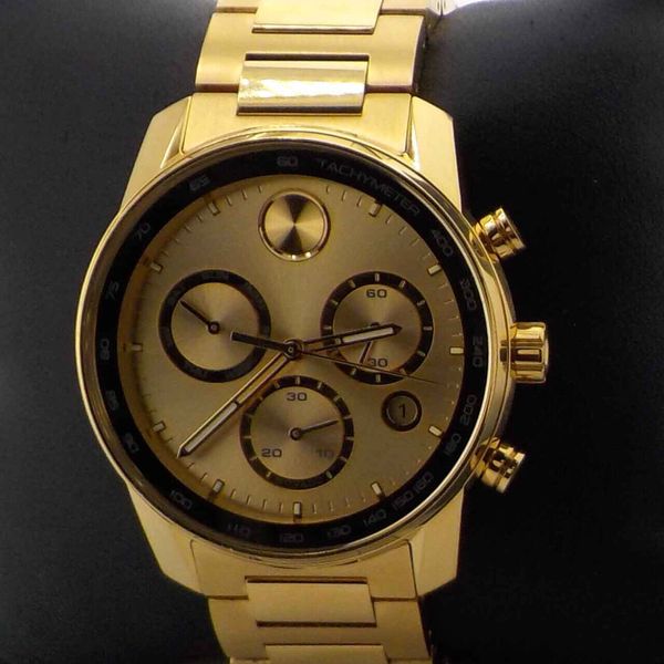 MOVADO BOLD VERSO CHRONOGRAPH GOLD TONE MEN'S WATCH 3600741 $995.00 ...