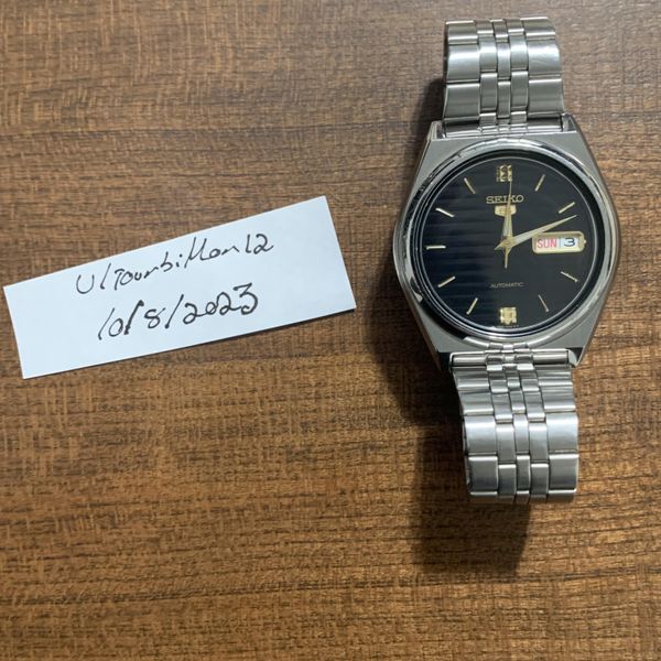 [WTS] 1980s Seiko 5 Linear Black Dial Men's Wrist-Watch $249 ...