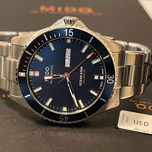 Mido Ocean Star Captain Automatic Wrist Watch for Men | WatchCharts ...