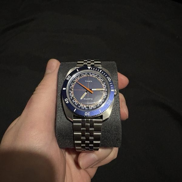 Timex Q 1971 Velocity 36mm Men's Vintage Reissue Watch | WatchCharts ...