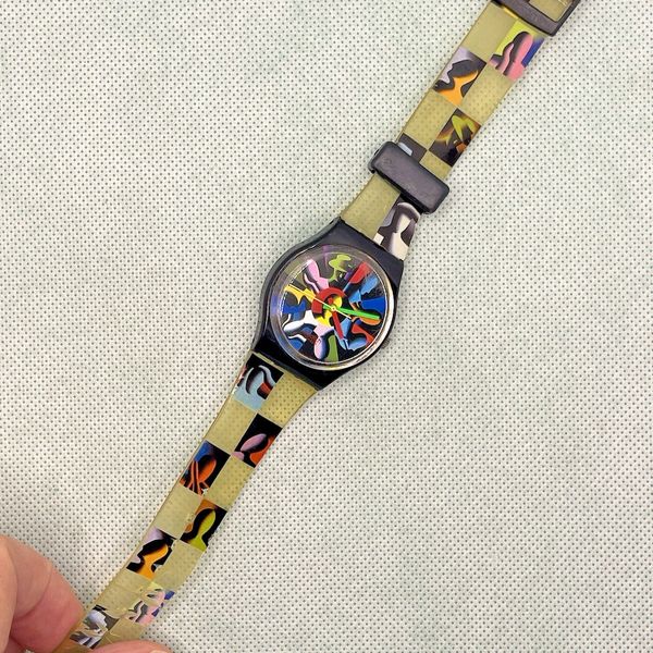 Lot 6917 Vintage 34mm Swatch Watch 5755 Runs Well, New Battery ...