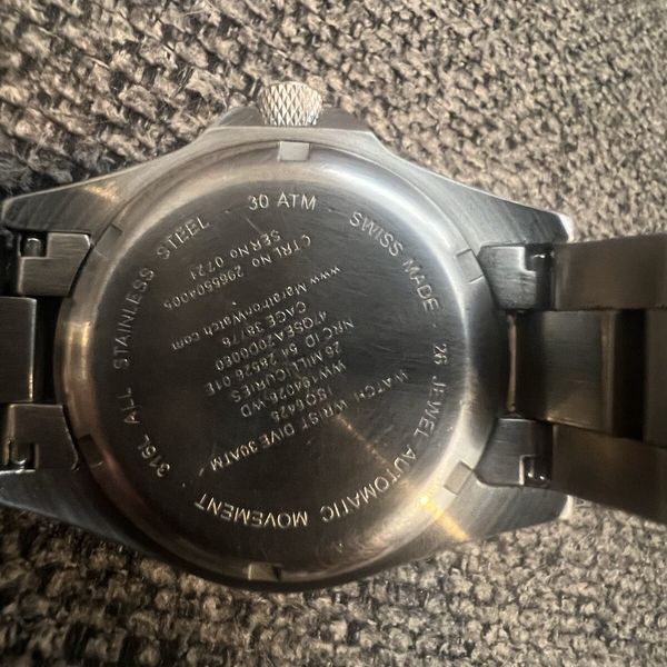 Marathon Arctic White-Dial 36mm Medium Automatic Dive Watch (MSAR Auto ...