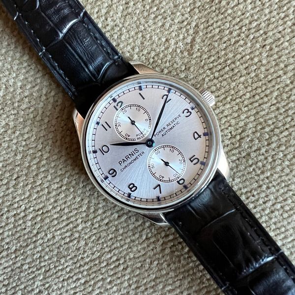Parnis Chronometer Power Reserve Automatic Wristwatch - 42mm Circa 2000 ...